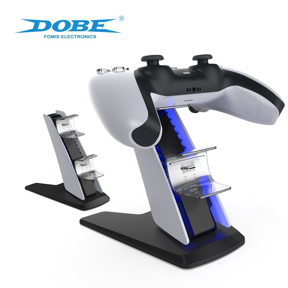 DOBE PS5 Wireless gamepad Aircraft เครื่องชาร์จสองที่นั่ง PS5 เกมแพดคู่ ...