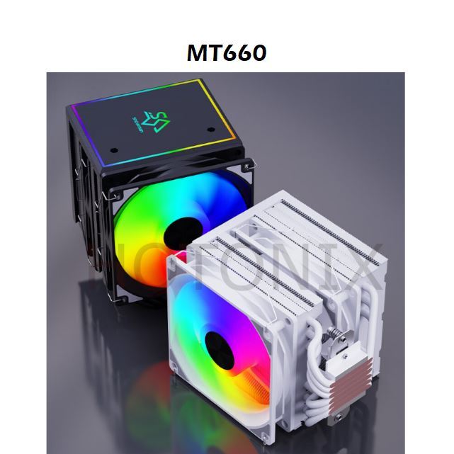 SNOWMAN MT660 CPU air cooler dual tower 6 ท่อความร้อน 260W สําหรับ ...
