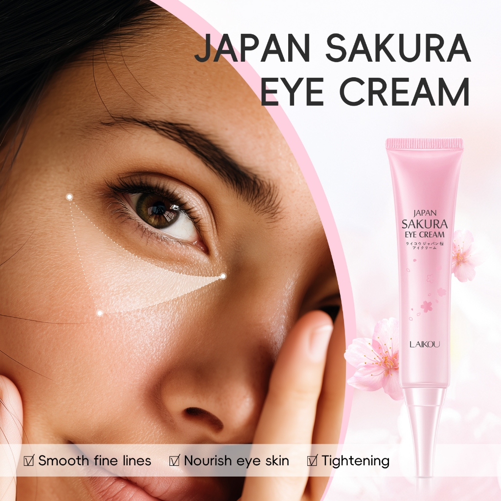 LAIKOU Japan Sakura Eye Cream 30g Smooth Fine Lines Lifting Firming ...