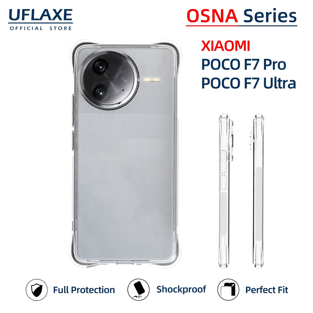UFLAXE OSNA - เคส Xiaomi POCO F7 Pro / POCO F7 Ultra - เคสใสนุ่มกันกระแทก | เคสโทรศัพท์ TPU นุ่ม ...