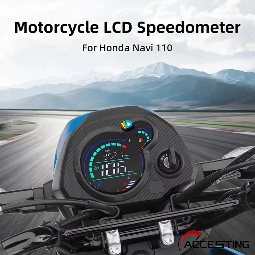รถจักรยานยนต์สากลดิจิตอล Speedometer LCD เครื่องวัดระยะทาง Speedometer ...