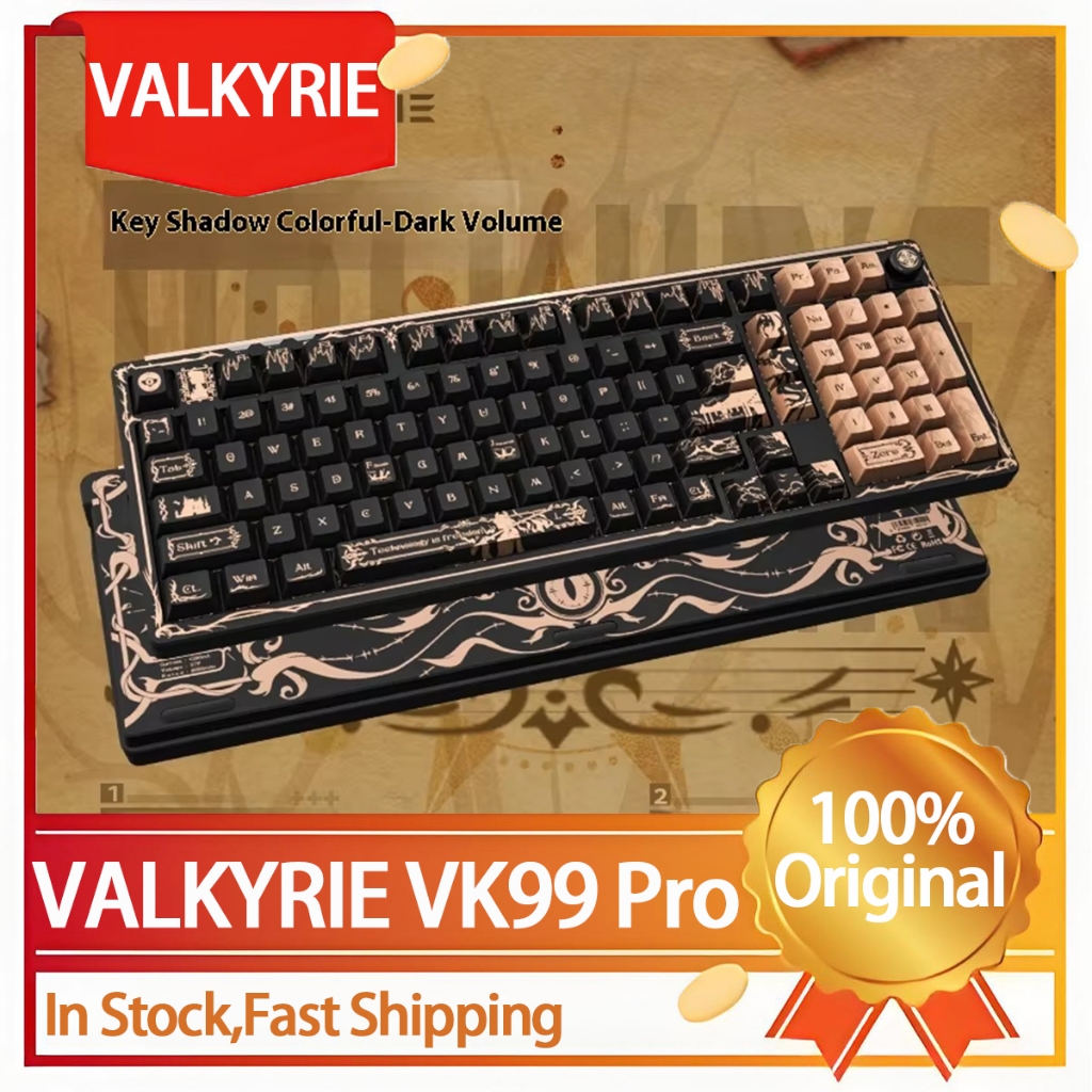 VALKYRIE VK99 Pro โรมคีย์บอร์ด 8000mah 1ms Hot Swapped South RGB ...