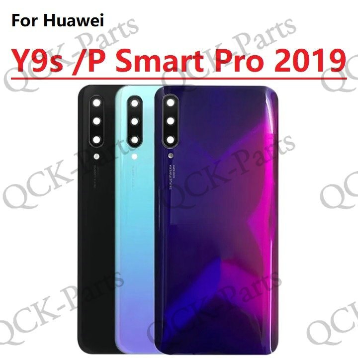 ฝาหลังกระจกสําหรับ Huawei Y9s ด้านหลังแบตเตอรี่กรณีสําหรับ P Smart Pro ...