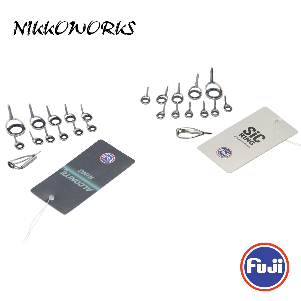 12 ชิ้น/เซ็ต Original Fuji Alconite แหวน SIC แหวนช้า Jigging Casting Guide ชุด DIY เบ็ดตกปลา ...