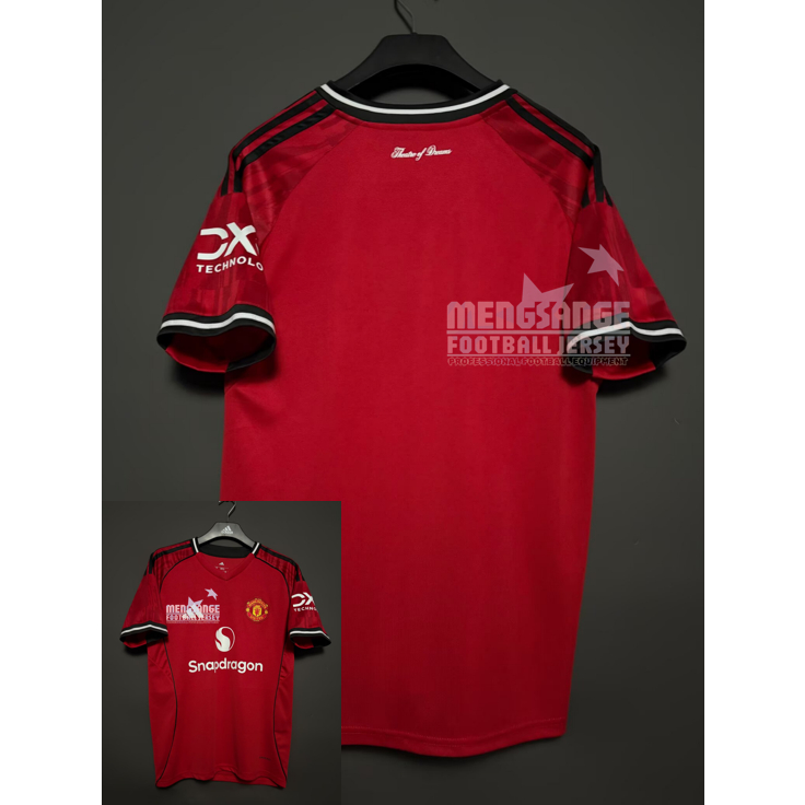 25-26 MANU Home [รุ่นแฟน] เสื้อฟุตบอล * คุณภาพสูง * กีฬา /เสื้อยืด ...