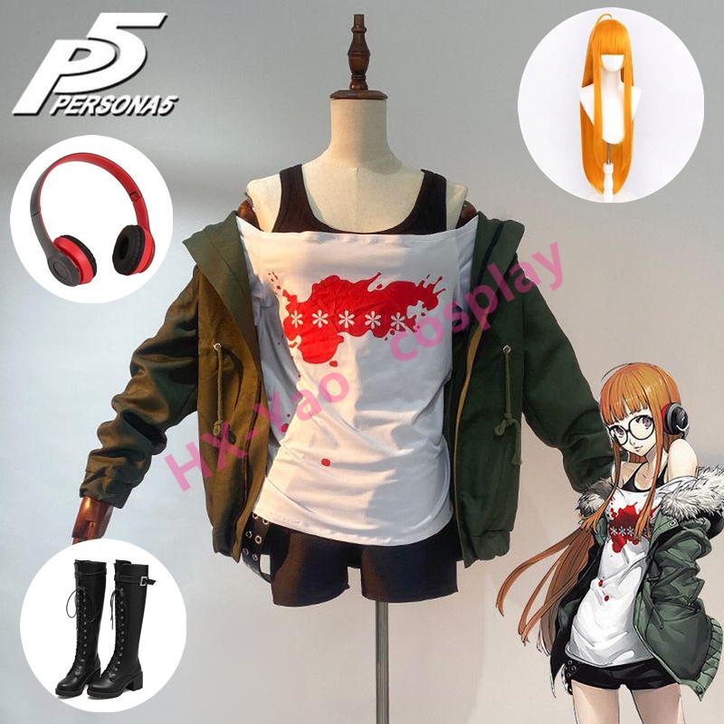 【HX-YAO】Persona 5 Navi cosplay Anime Costumes Futaba Sakura เครื่องแต่ง ...