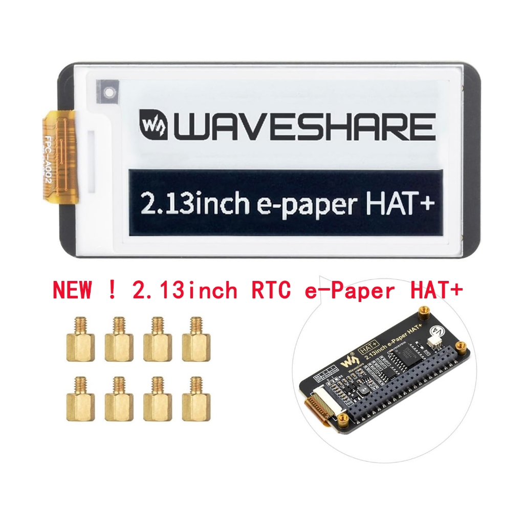 ใหม่ 2.13 นิ้ว RTC E-Paper Eink HATs สําหรับ RasPi RPI Raspberry Pi 0 ...