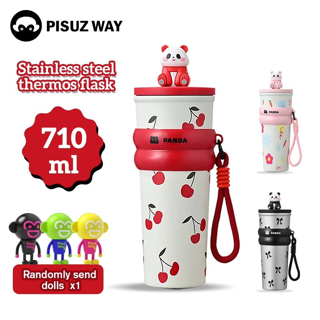PisuzWay แก้วแพนด้าเก็บความเย็นสแตนเลสเกรด304ขนาด710ml | Shopee Thailand