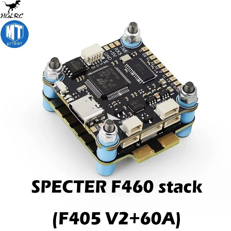 HGLRC SPECTER F460 Stack F405 V2 MPU6000 Flight Controller BLHELI_S 60A ...