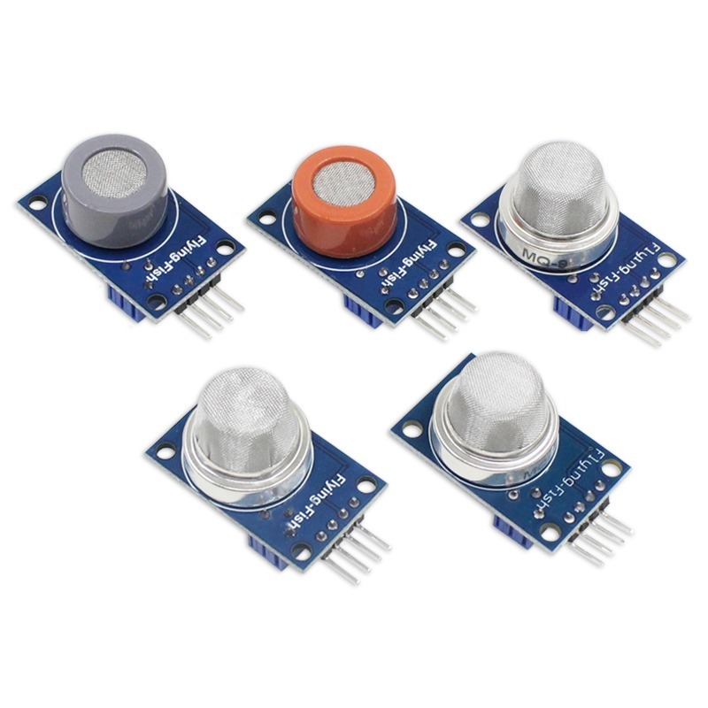 MQ-2 โมดูลเซ็นเซอร์แก๊สควัน MQ3/4/5/6/7/8/9/135 Air Gas Sensitive ...