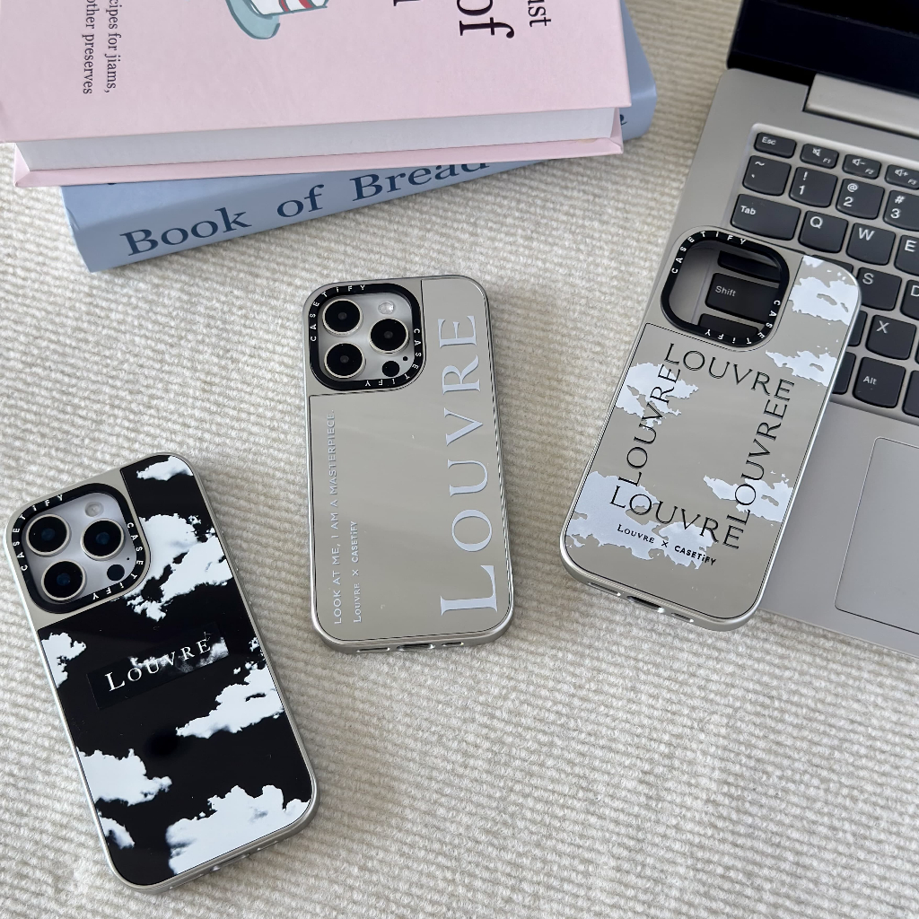 Louvre Nuage CT กระจก Electroplated Silver magnetic case cover ใช้งาน ...
