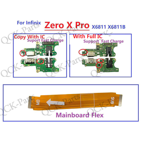 สําหรับ Infinix Zero X Pro X6811 X6811B พร้อม IC Charger แท่นชาร์จพอร์ต ...
