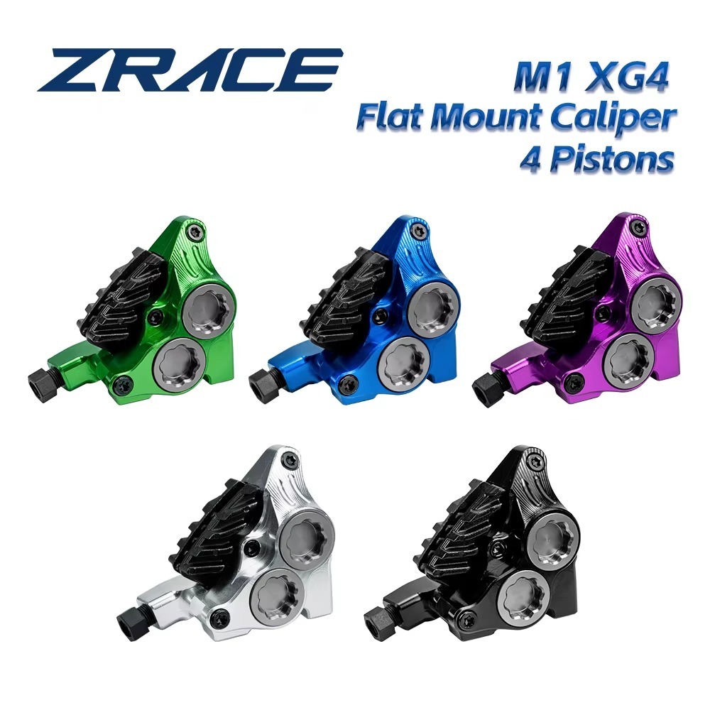 ZRACE XG4 Flat Mount 4 ลูกสูบ Caliper แผนที่ไฮดรอลิกเบรค Caliper ICE ...