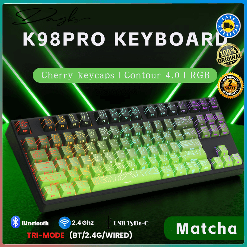 Contour 4.0 ด้านข้างแกะสลัก K87 PRO คีย์บอร์ดไร้สาย e-sports เกมคอมพิวเตอร์เฉพาะบลูทูธสํานักงาน ...