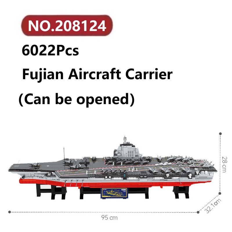 กลุ่มรบเรือบรรทุกเครื่องบิน เข้ากันได้ตัวต่อเลโก้ 6022ชิ้น SEMBO Ship ...