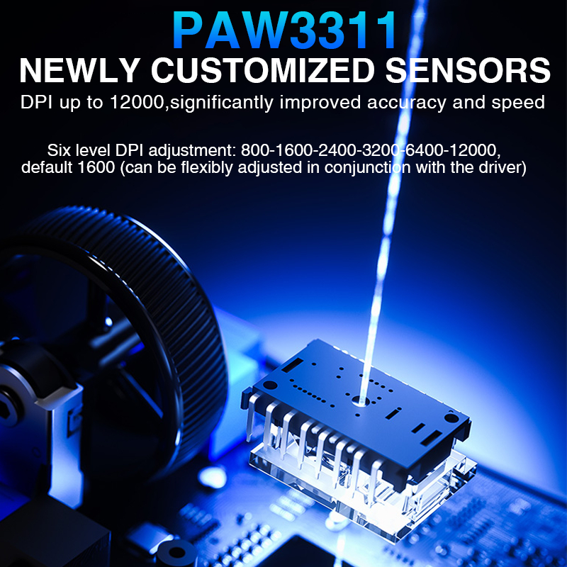 AULA SC620 เมาส์ไร้สาย Hollow Out การออกแบบน้ําหนักเบา Tri-Mode 12000 ...