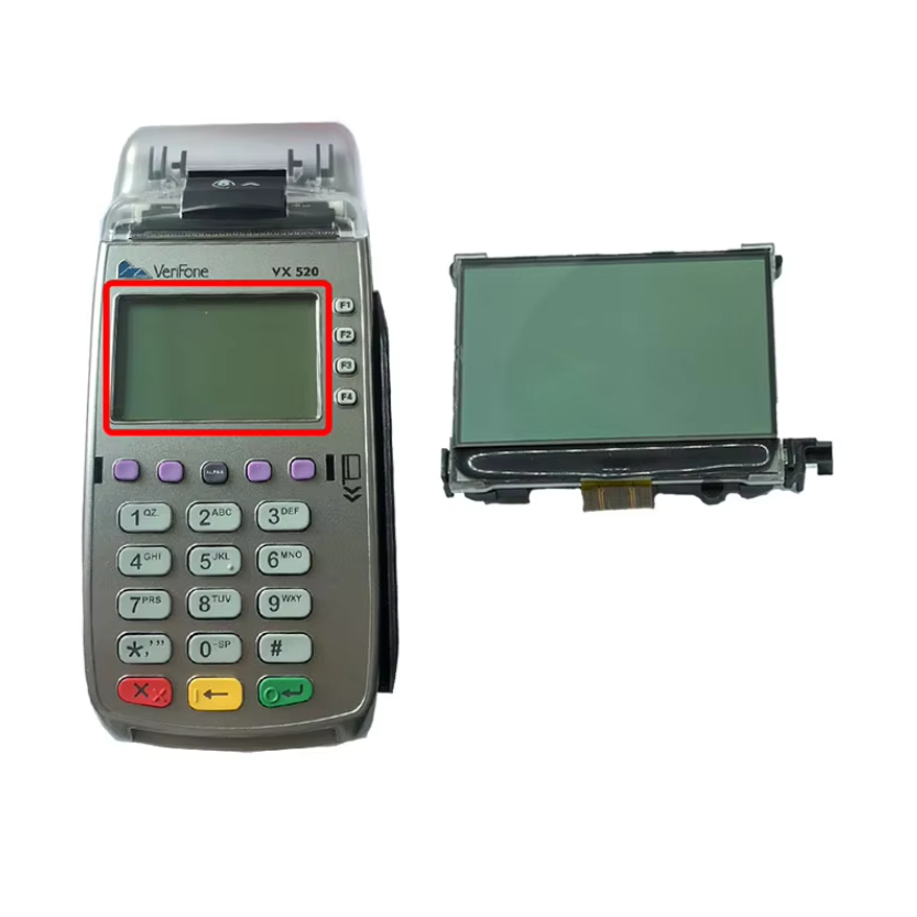 หน้าจอ LCD มือสองสําหรับ Verifone VX520 Pos Machine Pos Systems อะไหล่ ...