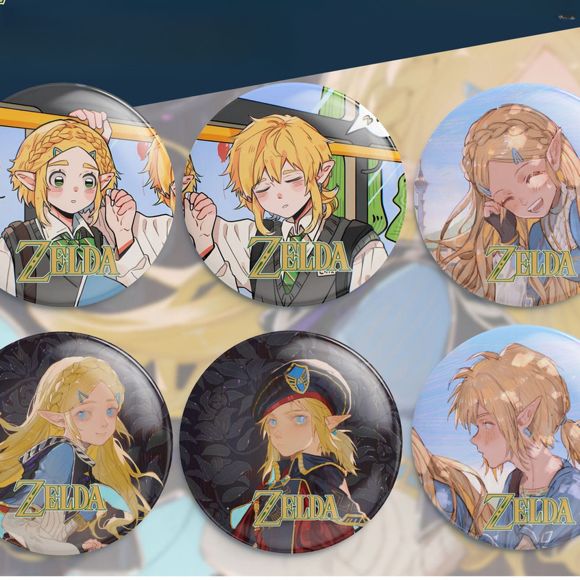 ตราสัญลักษณ์ The Legend of Zelda Link Double Flash Tinplate | Shopee ...