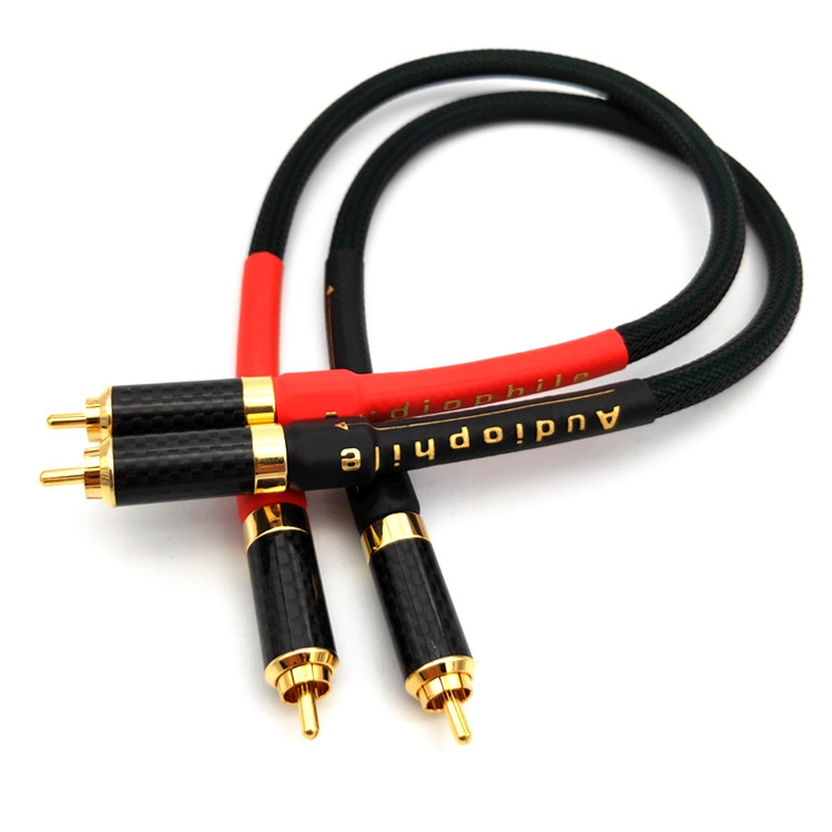 American MCINTOSH MCINTOSH 4-Core Silver-Plated Audio Cable 2RCA สัญญาณ ...