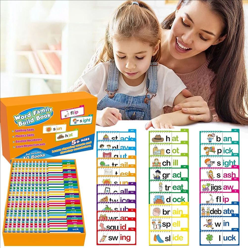 30 หนังสืออ่านและคล้องจอง, Word Family Flash Card, ABC คำศัพท์แฟลชการ์ด ...