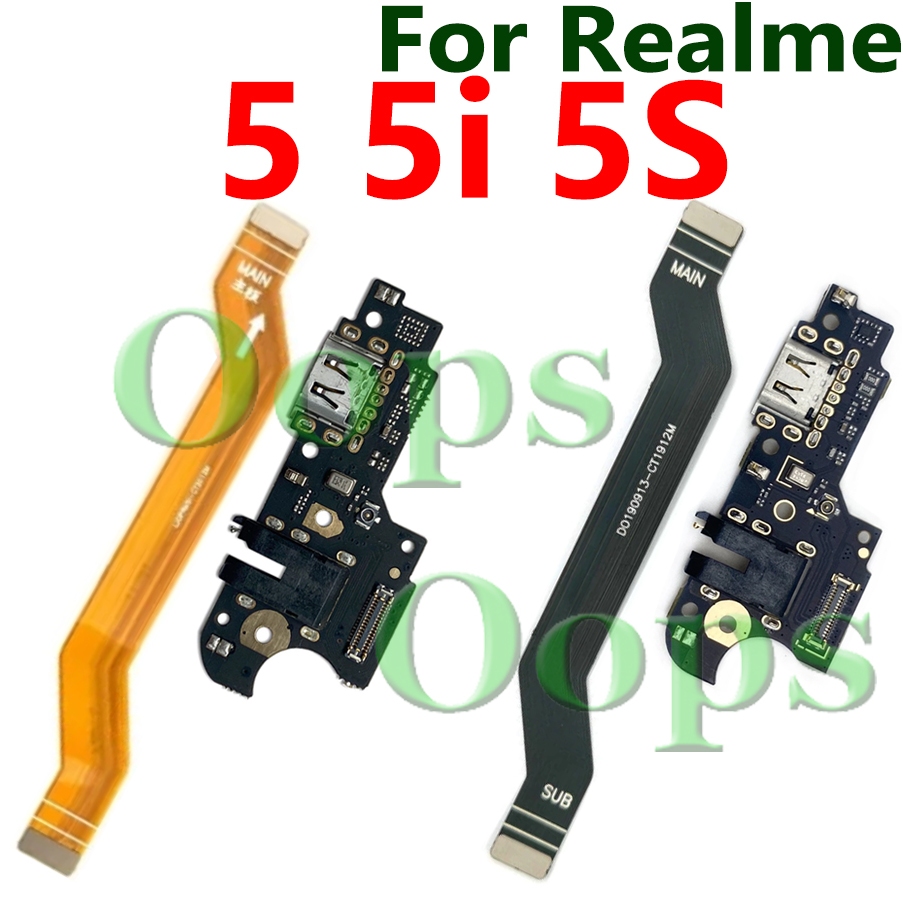 ใหม่สําหรับ Realme 5 5i 5S โทรศัพท์ USB Charger Connector Dock ชาร์จ ...