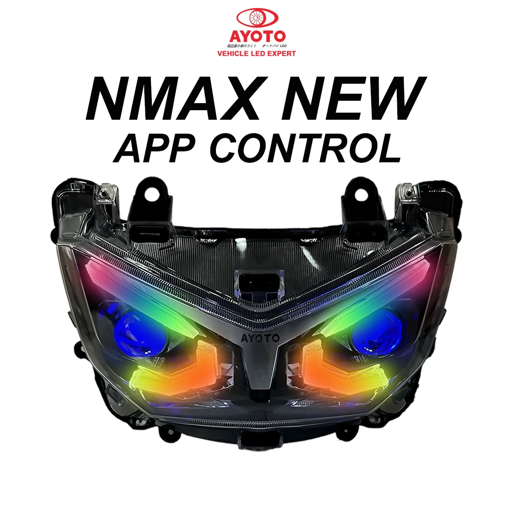 AYOTO LED NMAX V1 V2 HAEDLIGHT HEADLAMP ASSEMBLY พร้อม BILED MATRIX ...
