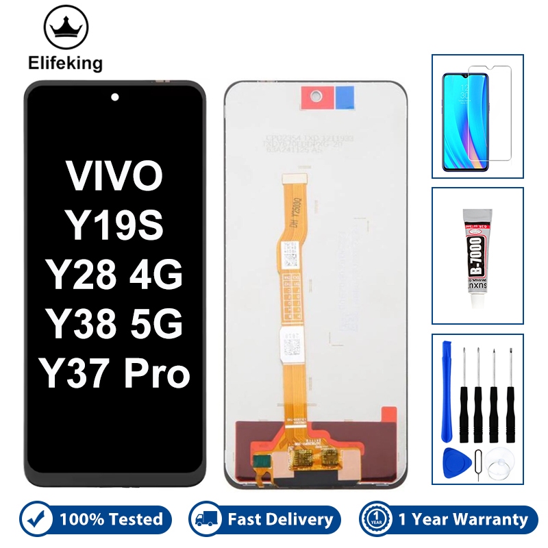 คุณภาพสูง LCD สําหรับ VIVO Y28 4G Y38 5G Y19S Y37 Pro หน้าจอสัมผัสชุดจอ ...