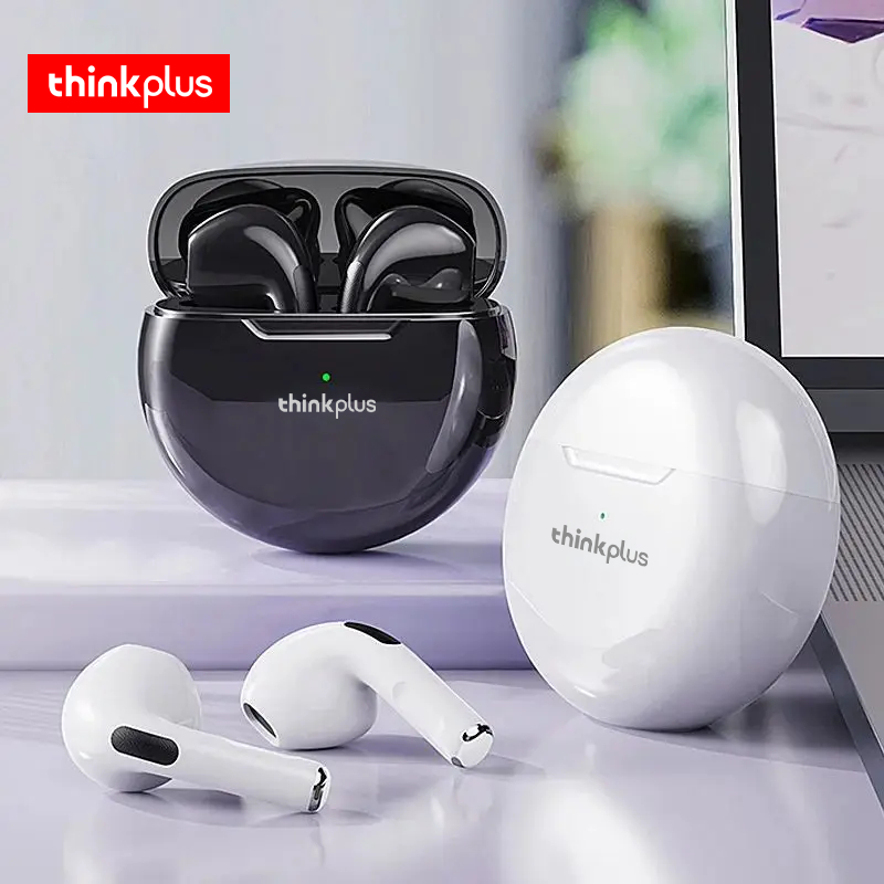 Lenove Thinkplus TWS หูฟังบลูทูธ Airpods Bass ชุดหูฟังไร้สาย Touch กีฬา ...