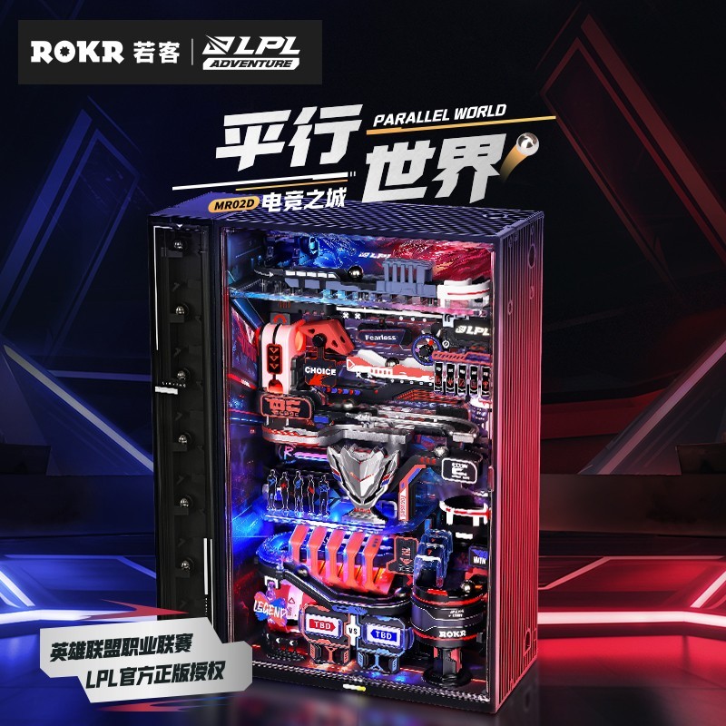 【ของขวัญสำหรับผู้ชาย】ROKR Parallel World มือประกอบโมเดลของเล่น DIY ...