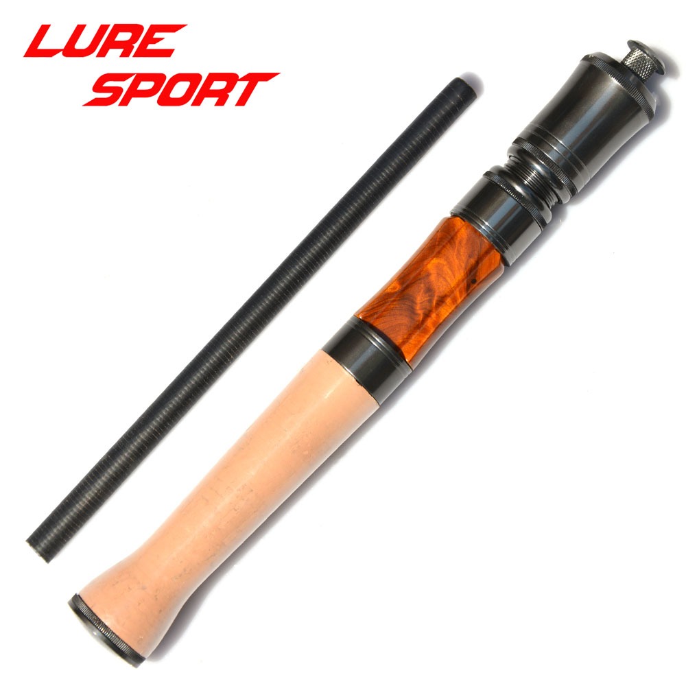 LureSport อลูมิเนียม Spin Reel ที่นั่งล็อค Ferrules 10 ซม. Cork Grip 19 ...