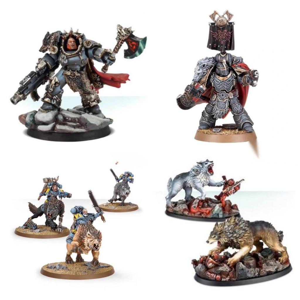 Space Wolves Chapter Unpainted Recast Product Resin | Shopee Thailand