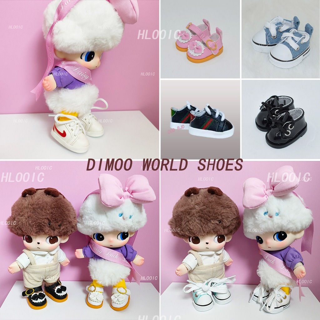 รองเท้าตุ๊กตา (4.5*2.0 ซม.) สําหรับ DIMOO WORLD Disney Chip และ Dale ...