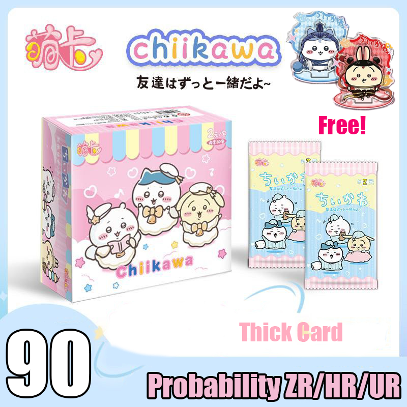 90 Chiikawa การ์ดหนา แฟลชการ์ด 4th Hachiware rare ZR/HR/UR การ์ตูน การ์ดสะสม น่ารัก ของขวัญ ...