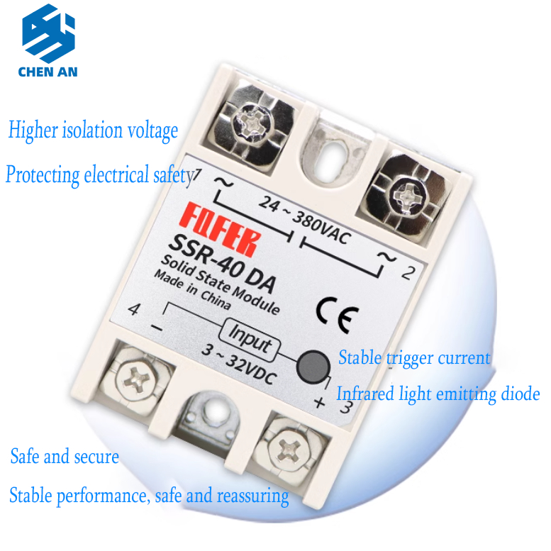 พร้อมสต็อก 10A - 100A DC to AC Solid State Relay SSR - 10DA 25DA 40DA 50DA 60DA 75DA 80DA 100DA ...