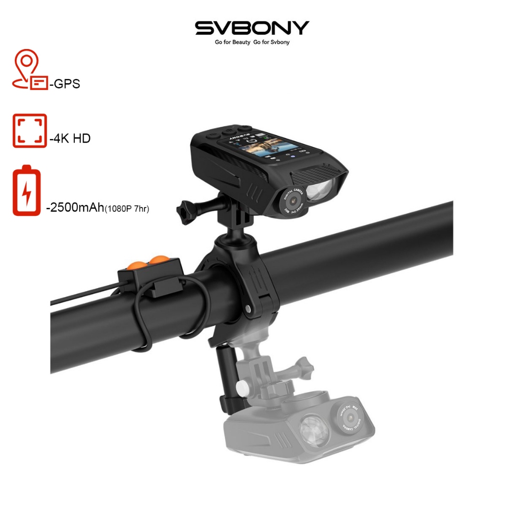 Svbony SVGO C1 GPS 4K30fps Action กล้อง 2500mAh WIFI ขี่จักรยานข้อมูล ...