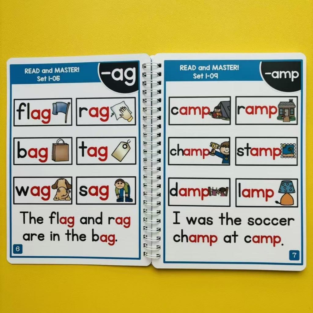 3 หนังสือ English Phonics Flash Card Children Learning English Word ...