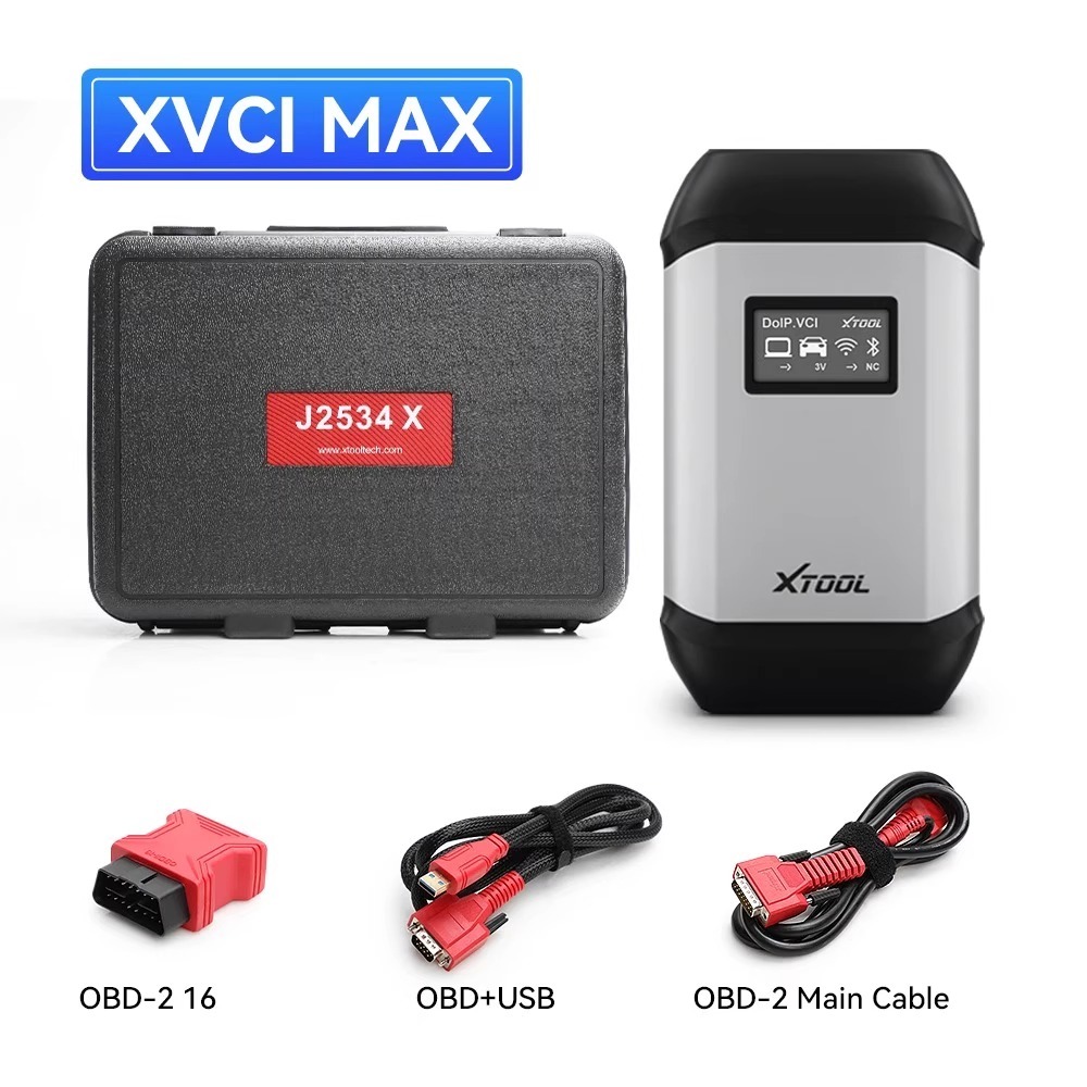 XTOOL XVCI MAX J2534 ECU การเขียนโปรแกรมเครื่องมือวินิจฉัยรถยนต์ ...