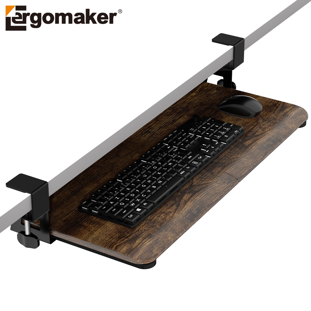 Ergomaker ถาดคีย์บอร์ด 65cm ติดตั้งง่าย แข็งแรง ที่วางคีย์บอร์ดเมาส์ ไม่ต้องเจาะโต๊ะ Keyboard ...