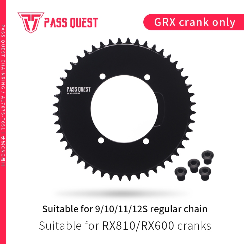 SHIMANO GRX RX810 RX600 Chainring PASS QUEST 1by 110BCD AERO Narrow ...