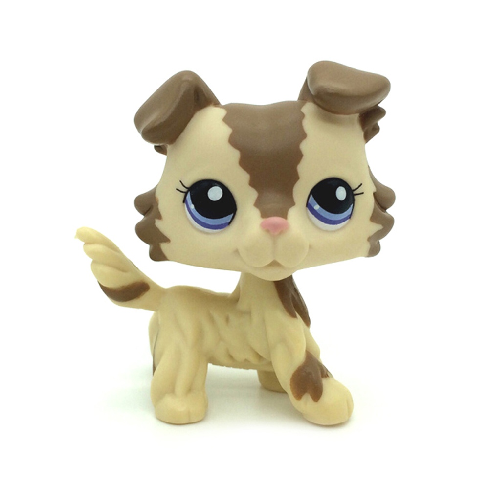 Littlest Pet Shop LPS 2210 Brown Collie Dog Puppy Blue Eyes Animal Toys | Shopee Thailand