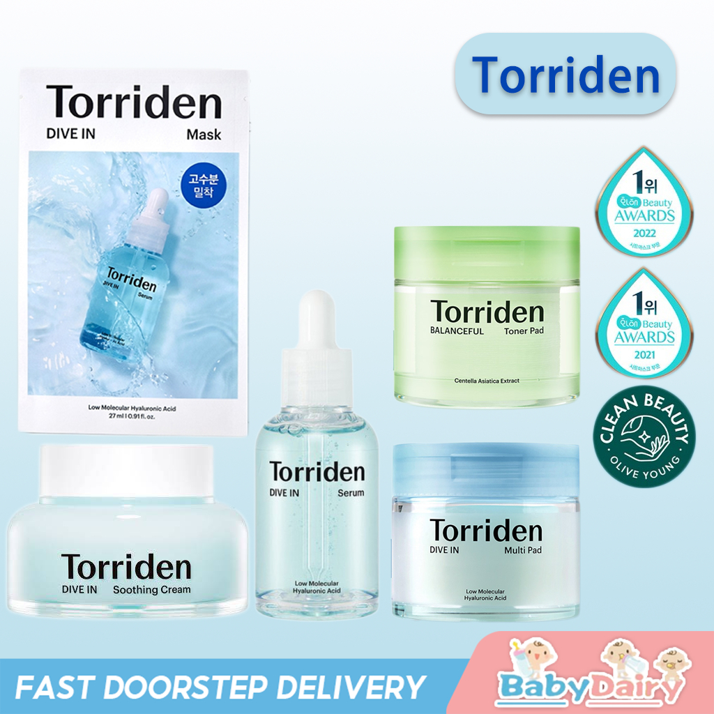 Torriden Dive In Low Molecular Hyaluronic Acid Multi Pad (80 แผ่น) Dive In Hyaluronic Acid Serum ...