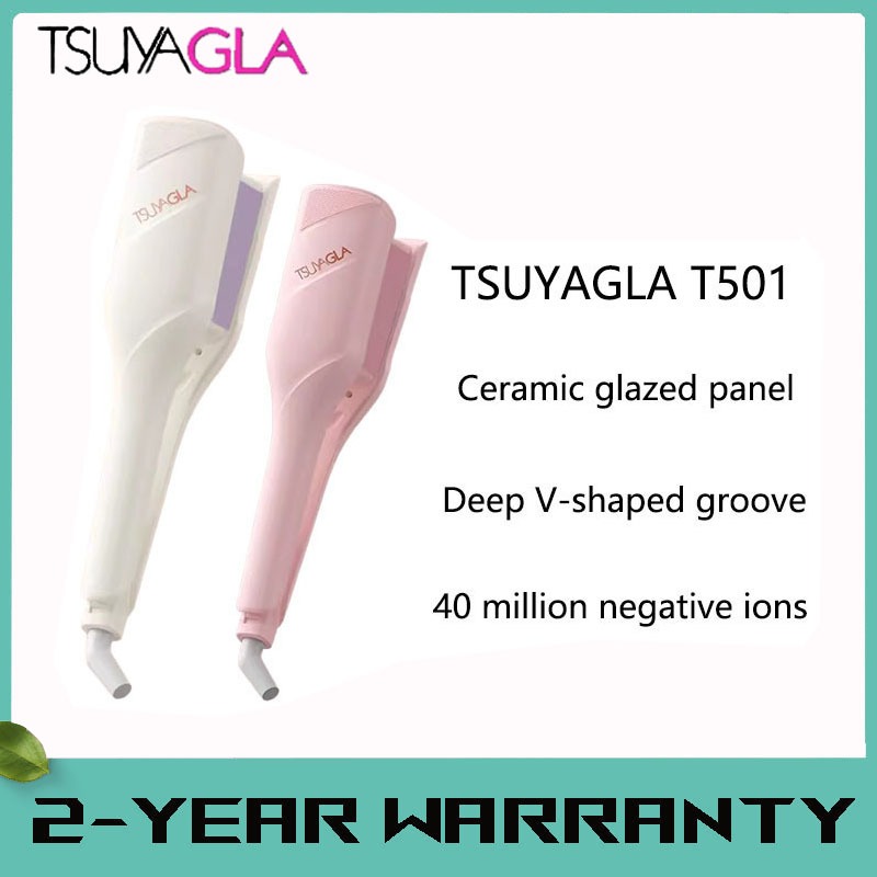 TSUYAGLA T501 แบบมีสายแบบพกพา 40 ล้านไอออนลบ 36 มม. แท่งม้วนผม | Shopee Thailand