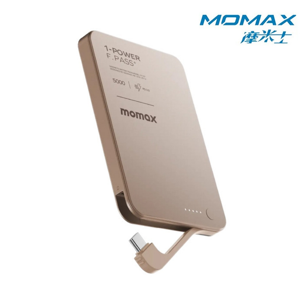 Momax 5000mAh,10000mAh 1-Power F.Pass Magnetic Wireless Power Bank Ultra-thin Powerbank with ...