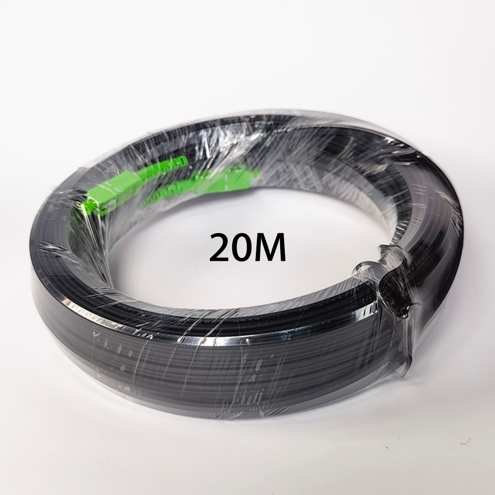 20M/30M/40M/50M Fiber Optic Drop Cable SC APC-SC APC กลางแจ้ง Single ...