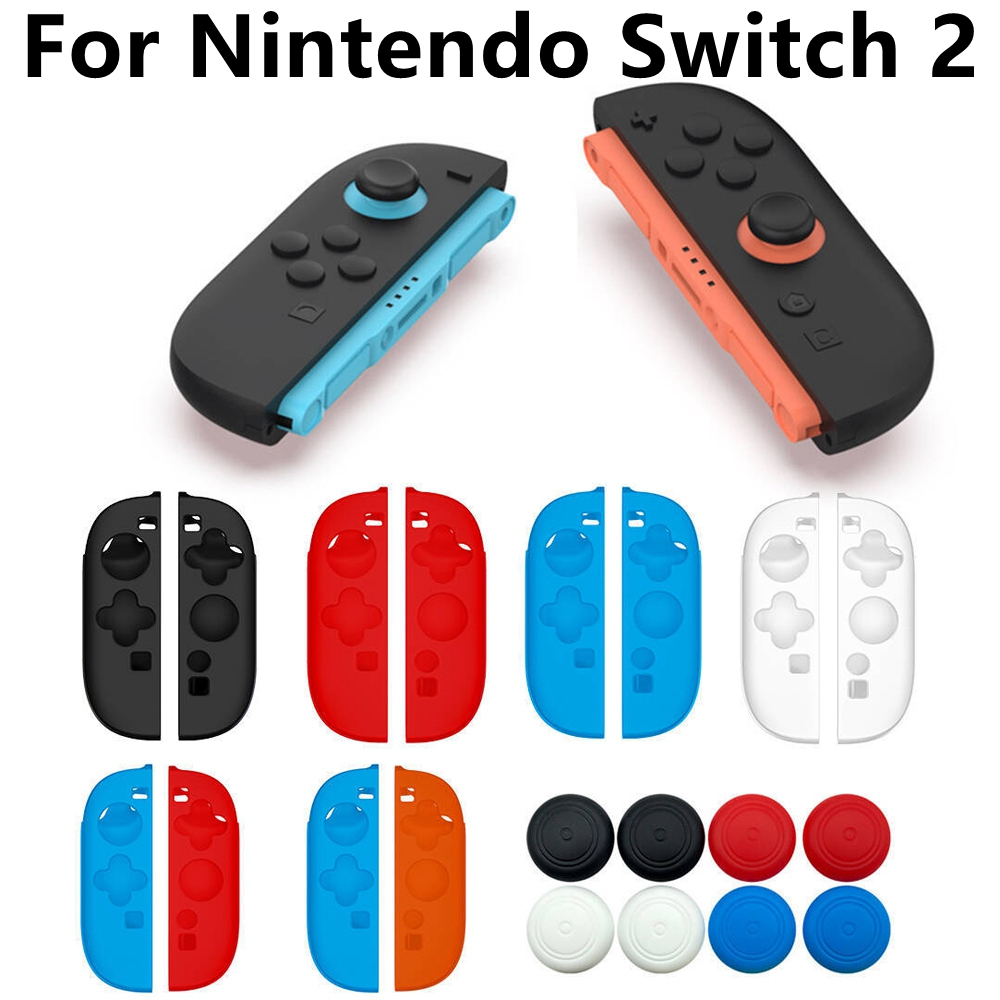 เคสป้องกันสําหรับ Nintendo Switch 2 คอนโทรลเลอร์ Joy Con ซิลิโคนอ่อนนุ่มฝาครอบป้องกันเข้ากันได้ ...