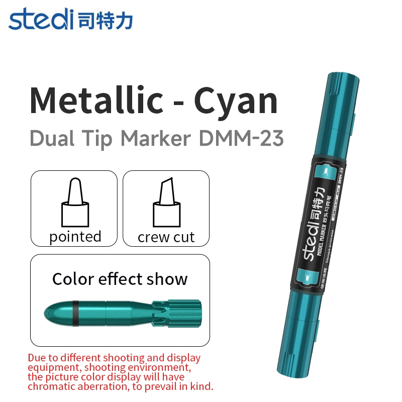 Sedi Double-Headed Metallic Marker Model Coloring Tool Self-Leveling ...