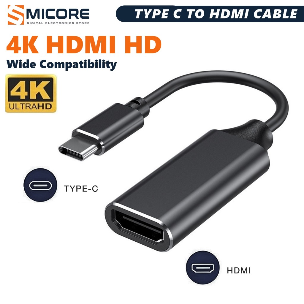 USB C to HDMI 4K Adapter ตัวแปลงสัญญาณภาพ รองรับ Android / Laptop ...