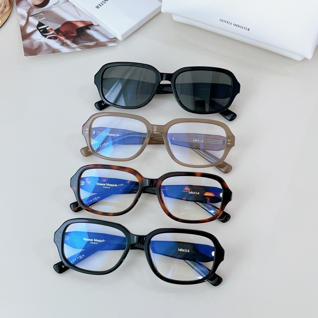 [คุณภาพสูง] MM114 Co-Branded Fashion Retro Style Goggles Frame Oval ...