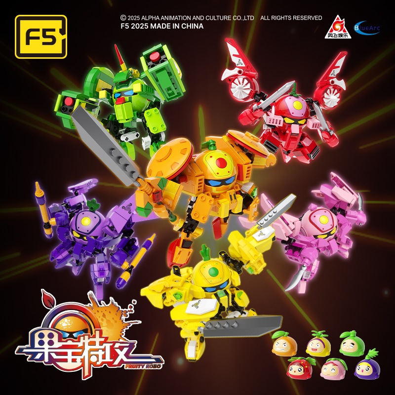 2025 ใหม่ FRUITY ROBO model Fruit Warrior Mech Transformed Building ...