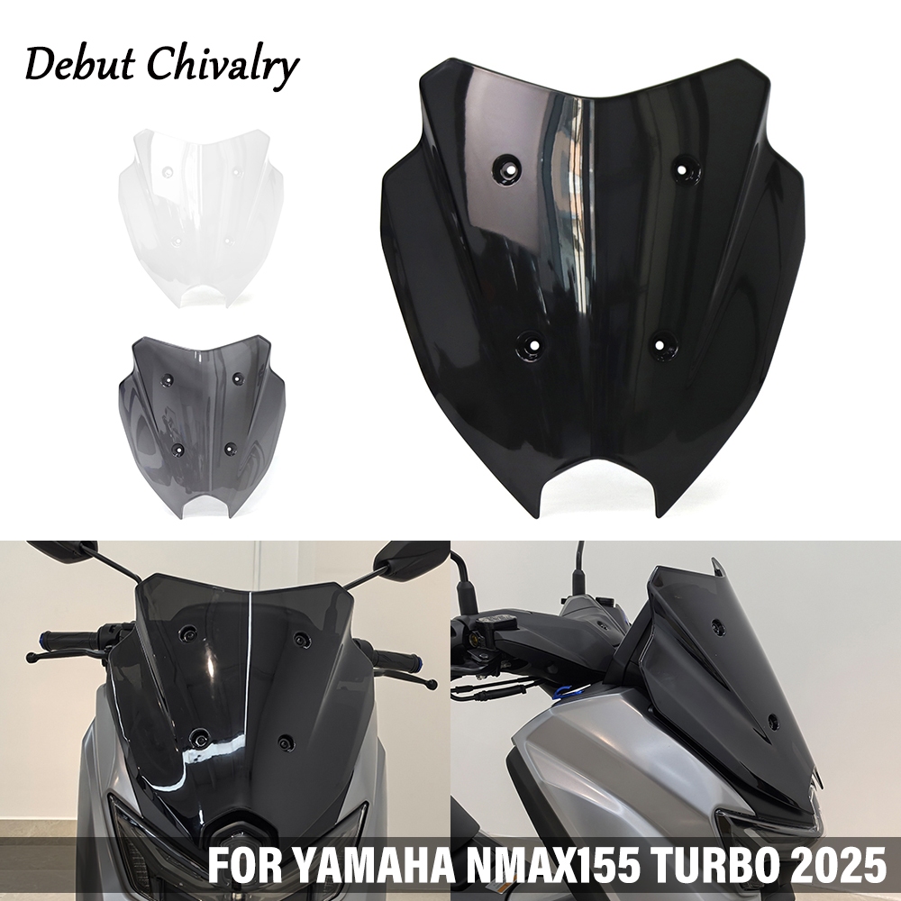 ใช้ได้กับ YAMAHA NMAX155 125 Turbo neo 2025 การปรับเปลี่ยนกระจกบังลมรถ ...